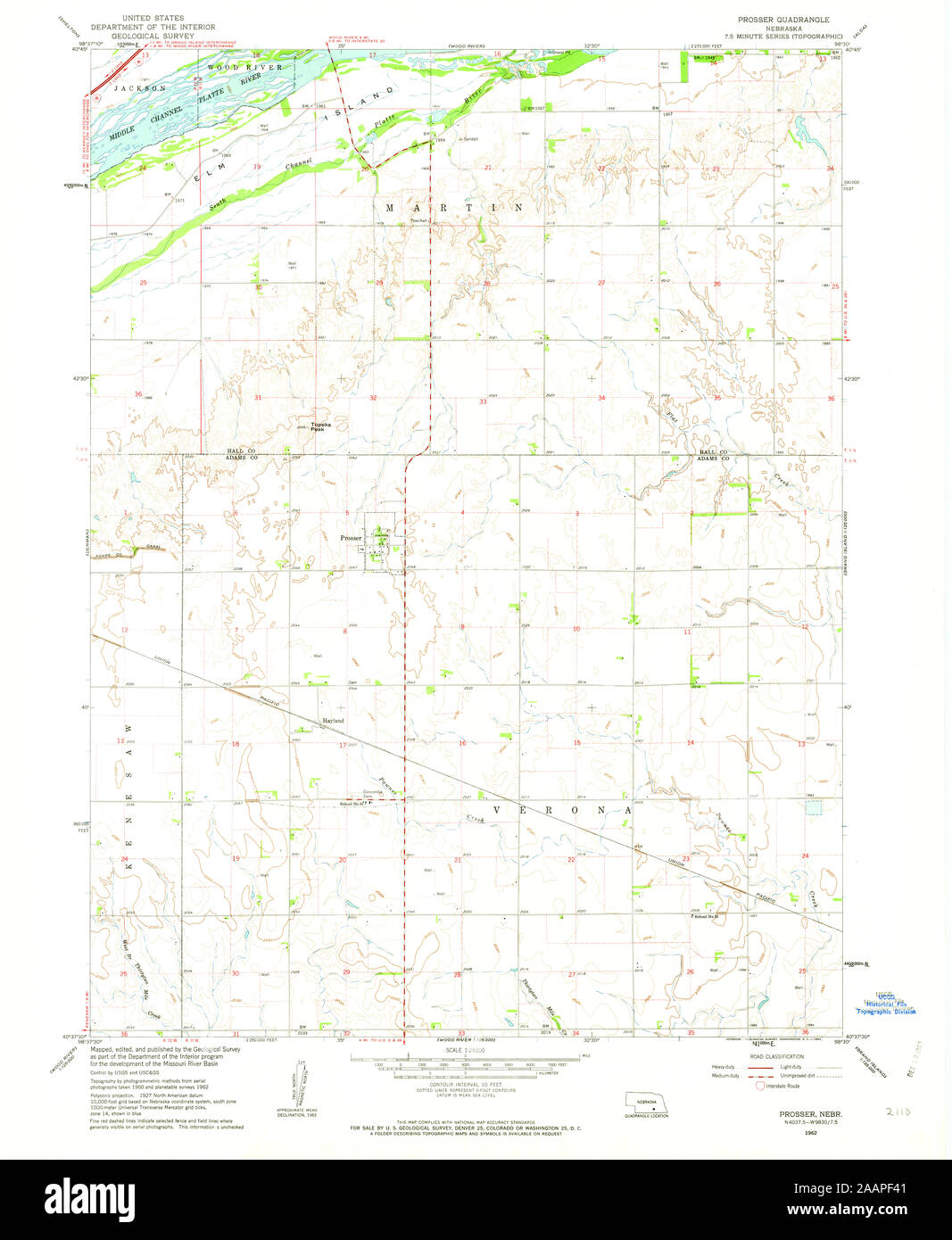 Map of prosser hi-res stock photography and images - Alamy