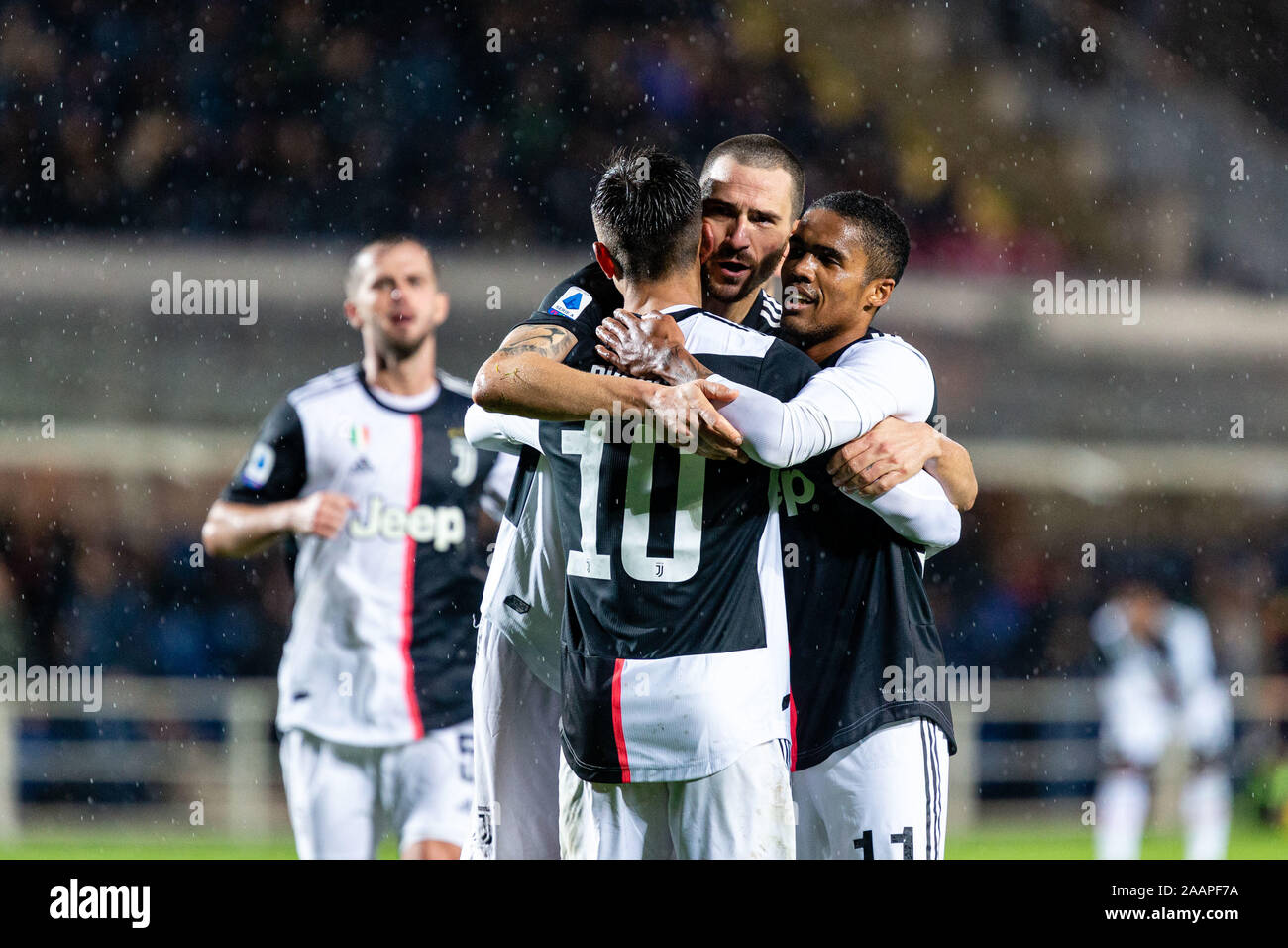 Leonardo bonucci juventus and douglas costa juventus hi-res stock ...