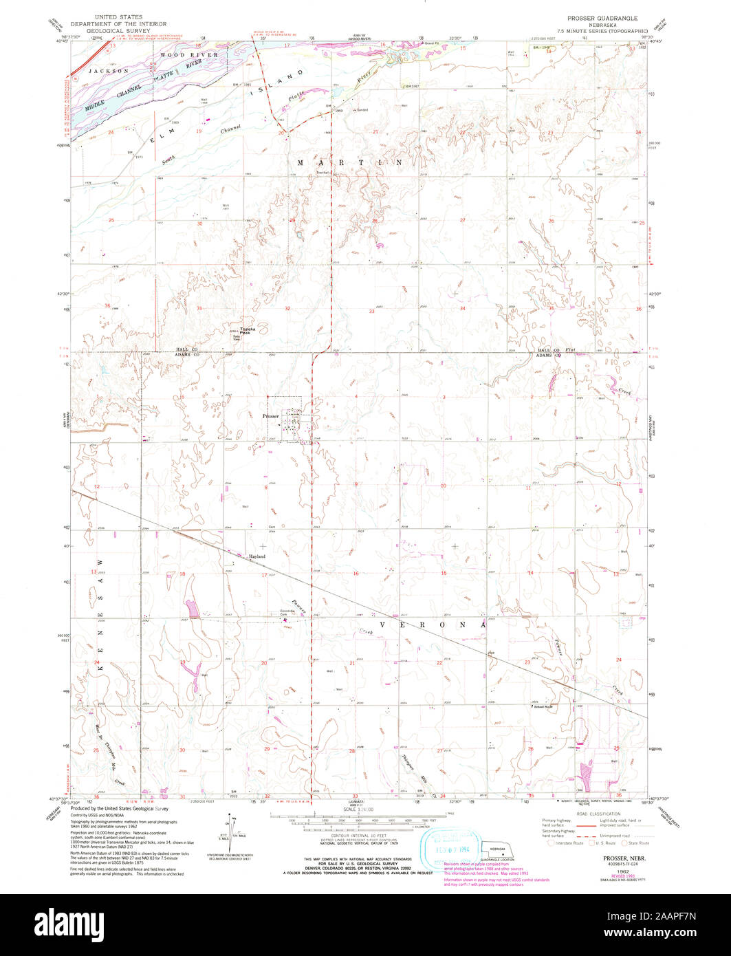 Map of prosser hi-res stock photography and images - Alamy
