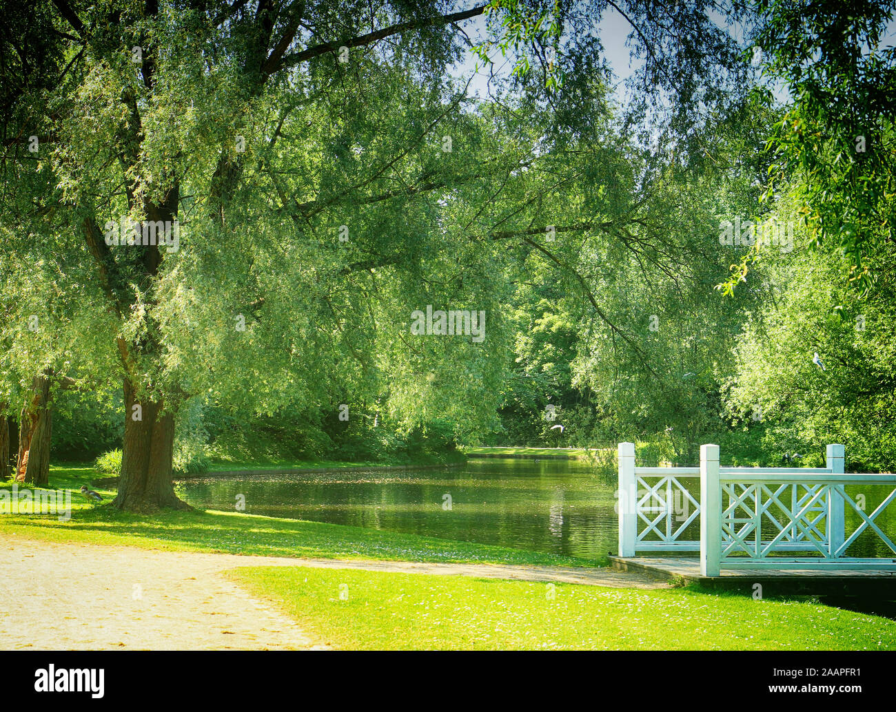 Frederiksberg gardens,Copenhagen: romantic landscape park in English ...