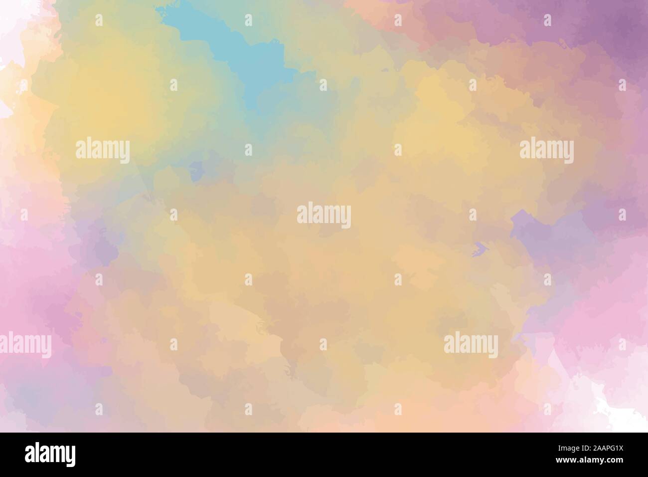 Subtle and pastel background. Rainbow colors. Watercolor abstraction in ...