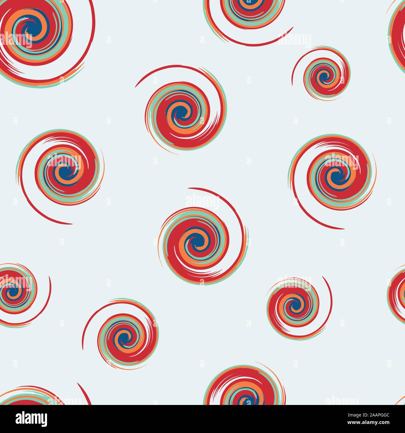 Colorful vortex pattern design. Seamless vector illustration. Spiral ...