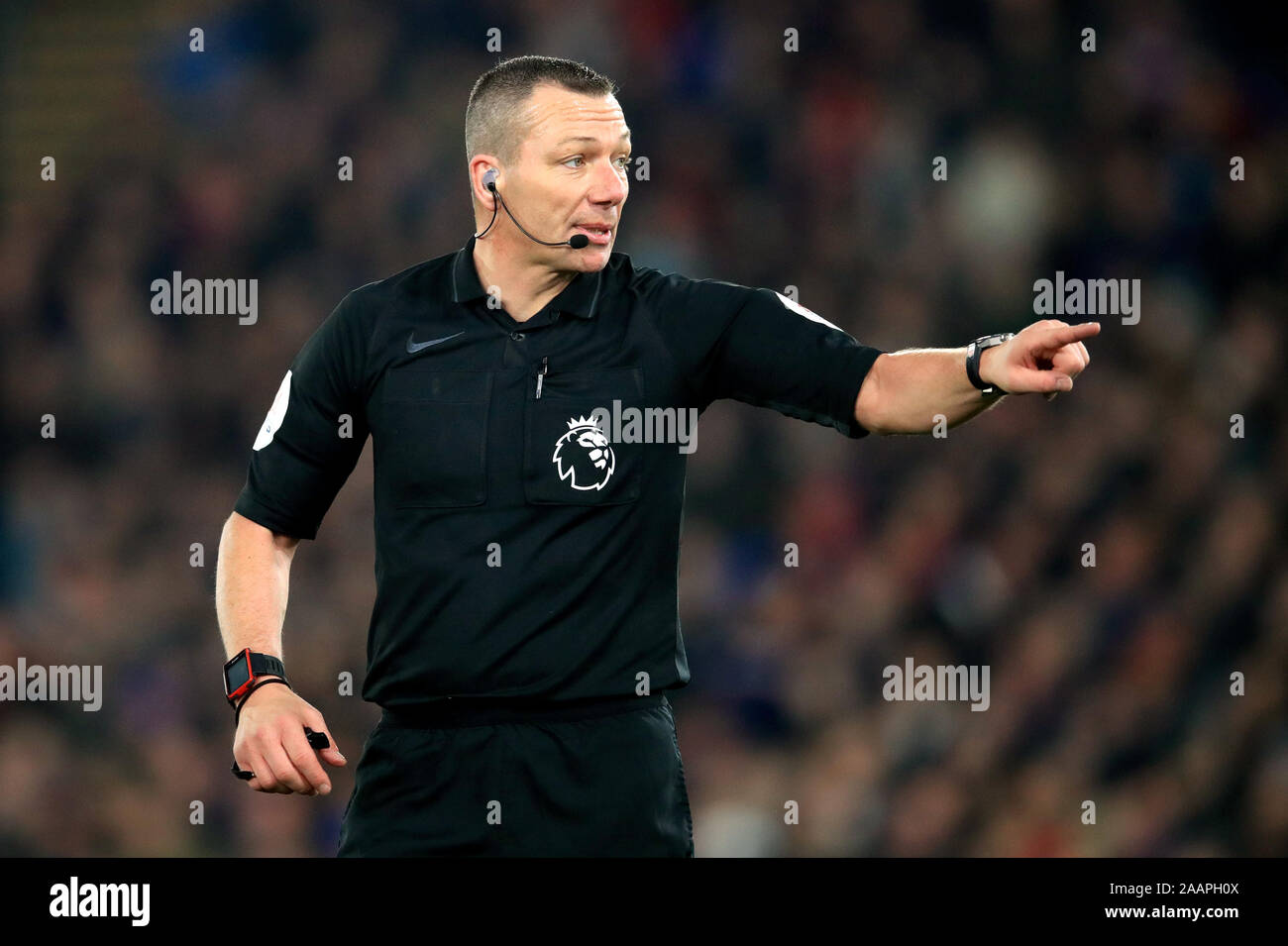 Referee Kevin Friend during the Premier League match at Selhurst Park ...