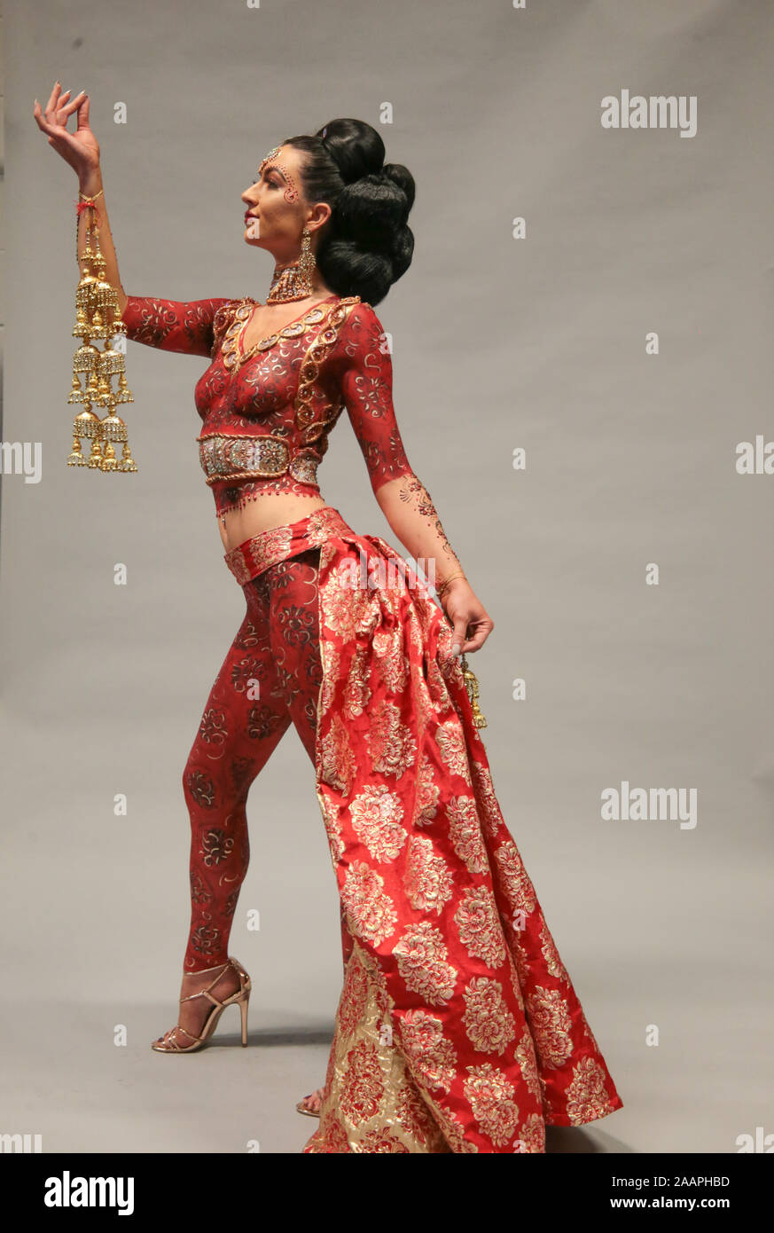 Coventry UK 23 November 2019 The Body Painters were out in force at the ...