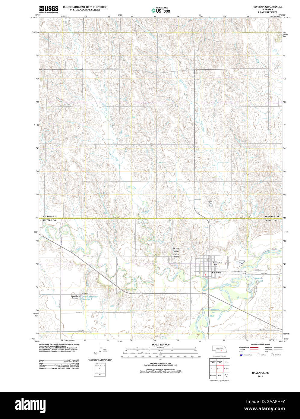 Ravenna nebraska map Cut Out Stock Images & Pictures - Alamy