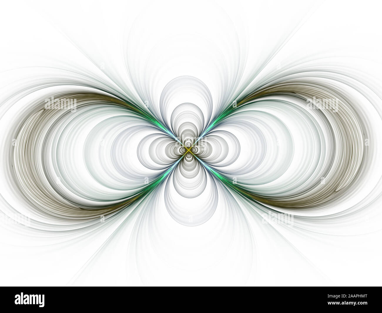Sign of infinity- fractal interpretation. Computer generated abstract ...