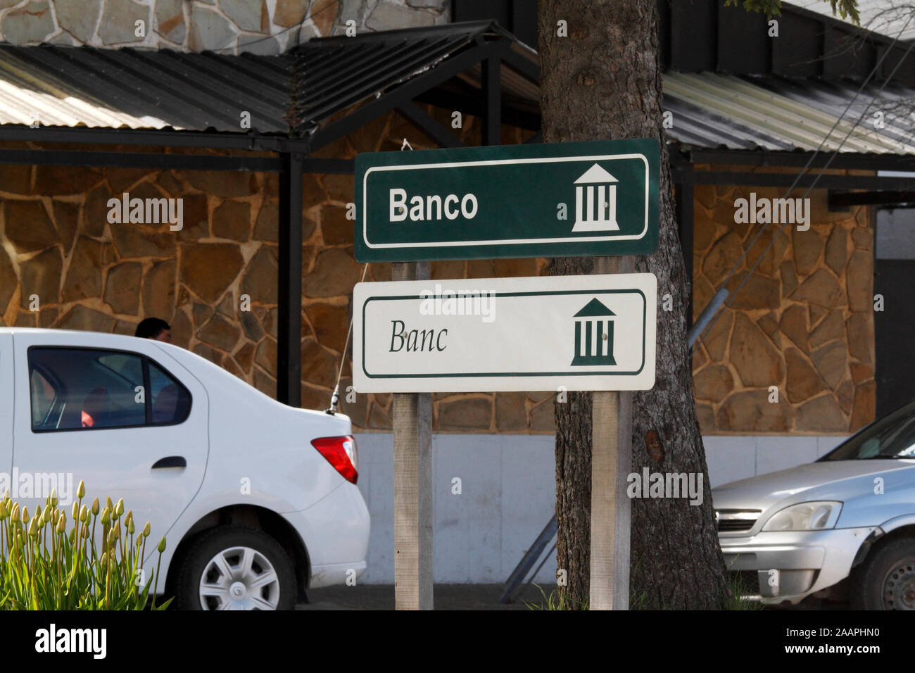 Bank, banco, banc Stock Photo - Alamy