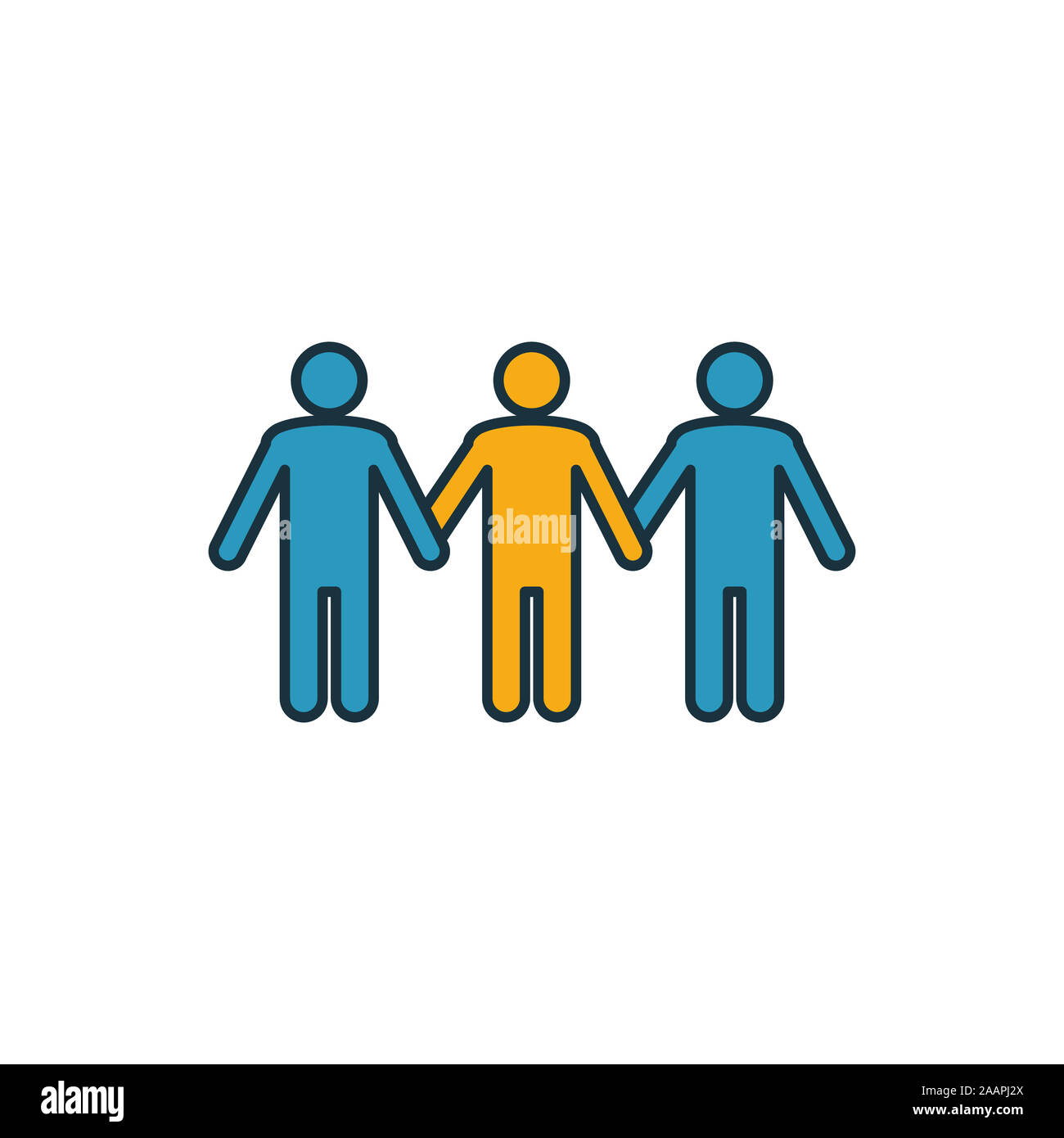 Trust icon. Outline filled creative elemet from business ethics icons ...