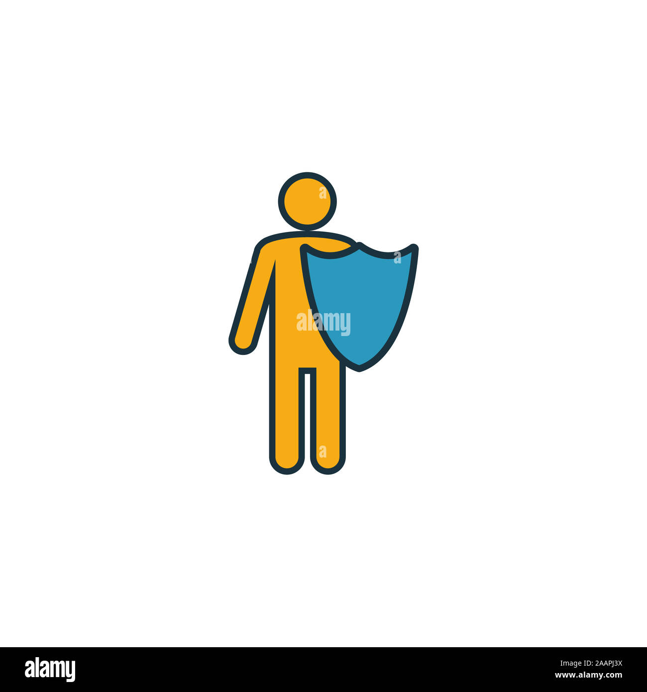 Reliability icon. Outline filled creative elemet from business ethics ...