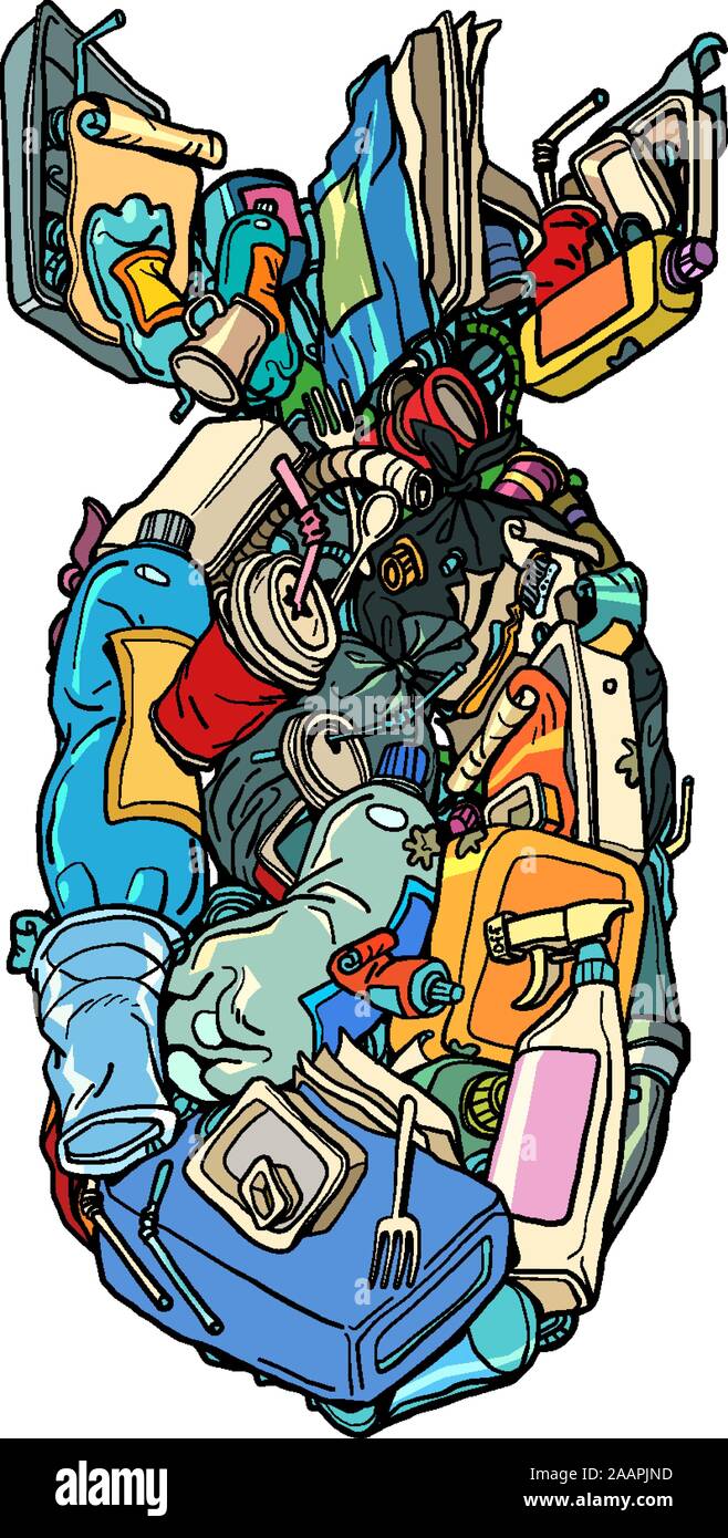 garbage is an environmental bomb for the planet. Ecology and recycling ...