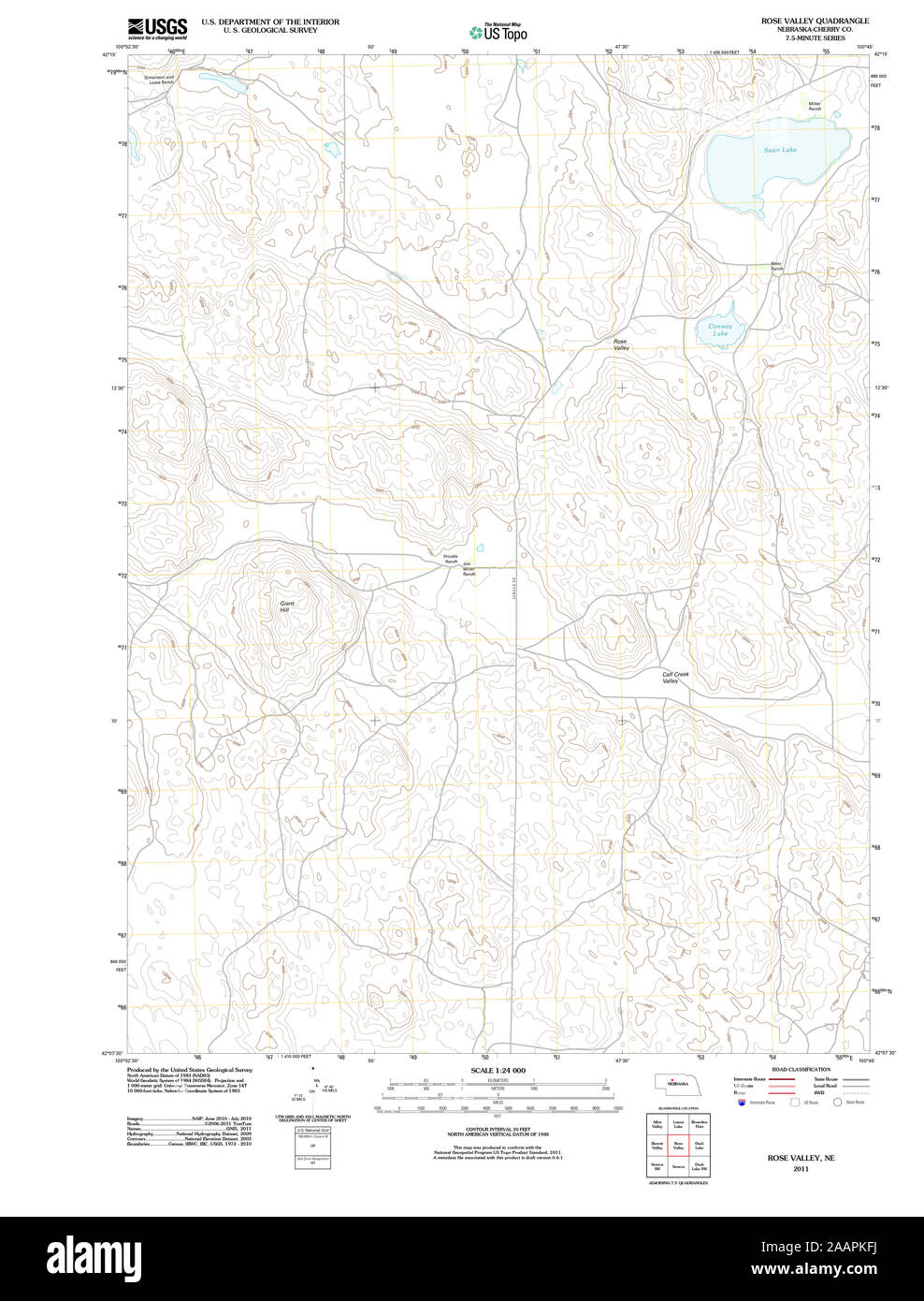 Nebraska valley map hi-res stock photography and images - Alamy