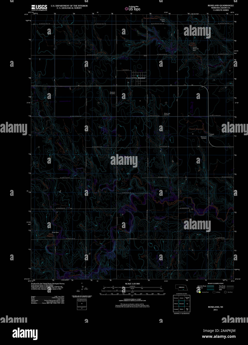 Roseland map hi-res stock photography and images - Alamy