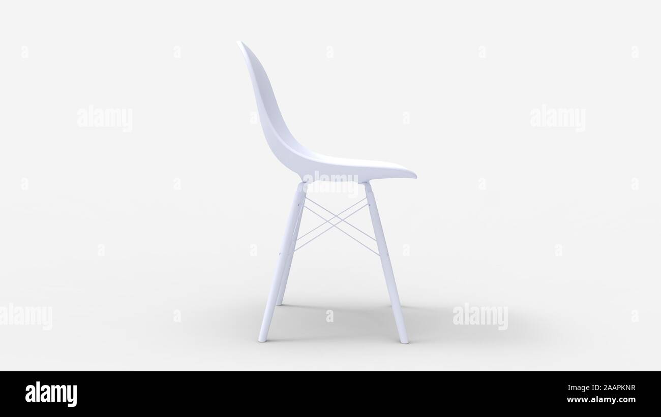 3d rendering of a design chair isolated in a studio background Stock ...