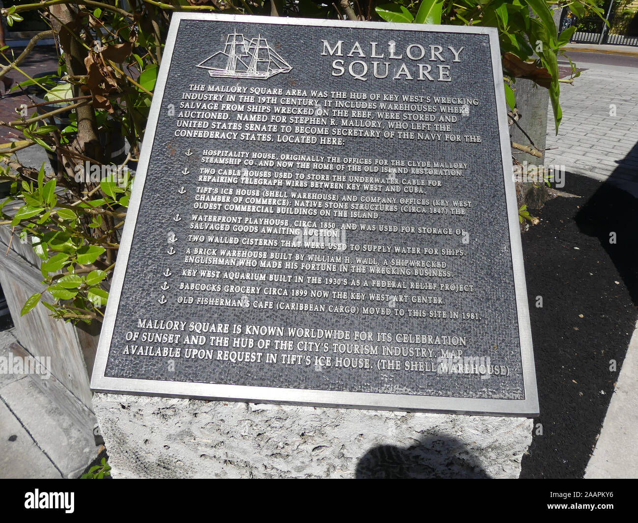 MALLORY SQUARE, Key West, Florida. Photo: Tony Gale Stock Photo - Alamy