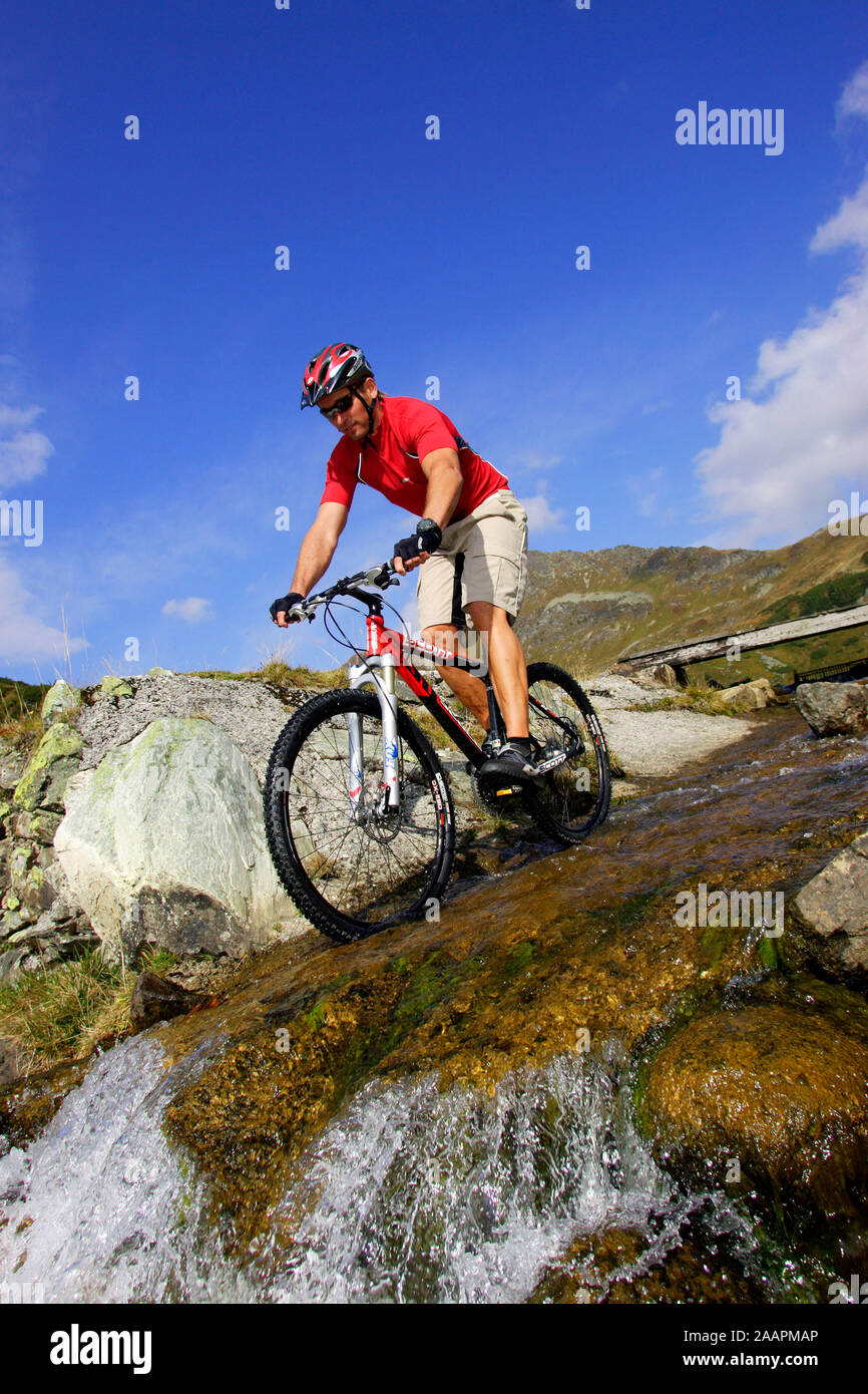 Mountainbiker in Action Stock Photo - Alamy