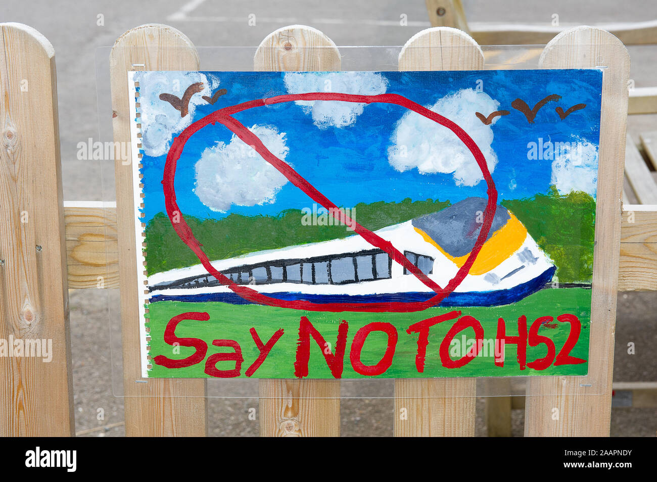 Anti hs2 poster hi-res stock photography and images - Alamy