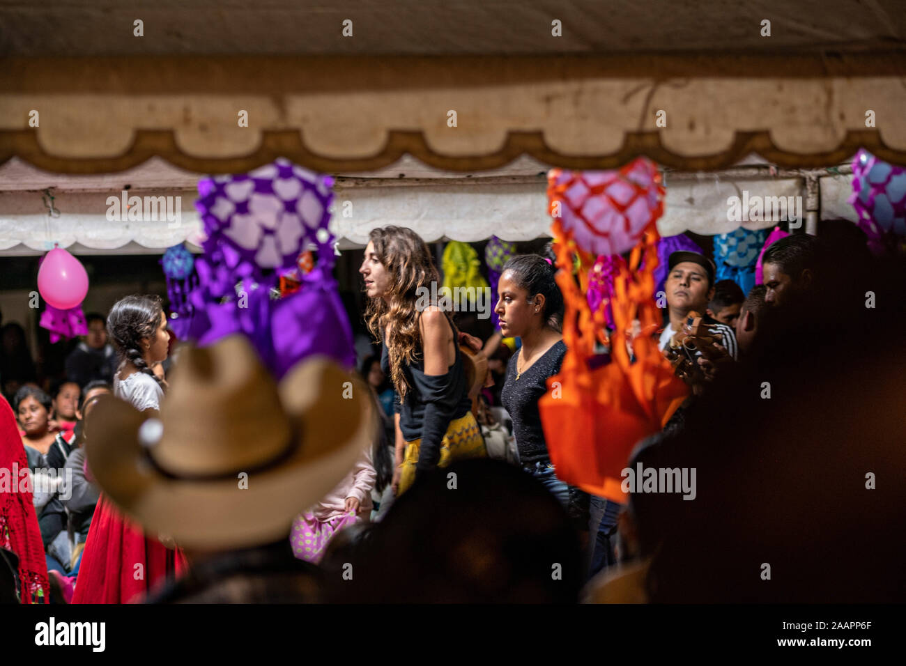Zapateado dancers perform a traditional folk dance during a ...