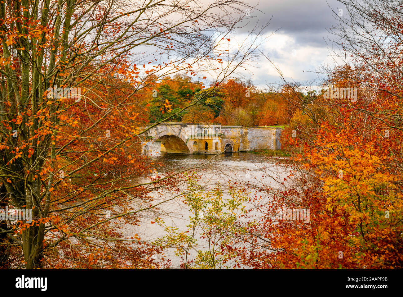 Vanbrughs grand bridge hi-res stock photography and images - Alamy