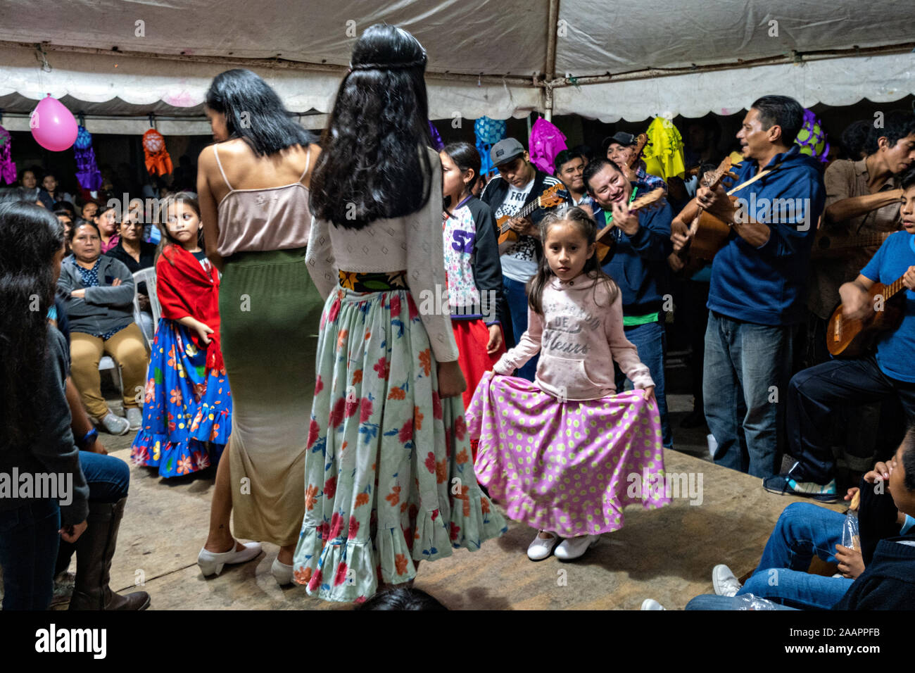 Zapateado dancers perform a traditional folk dance during a ...