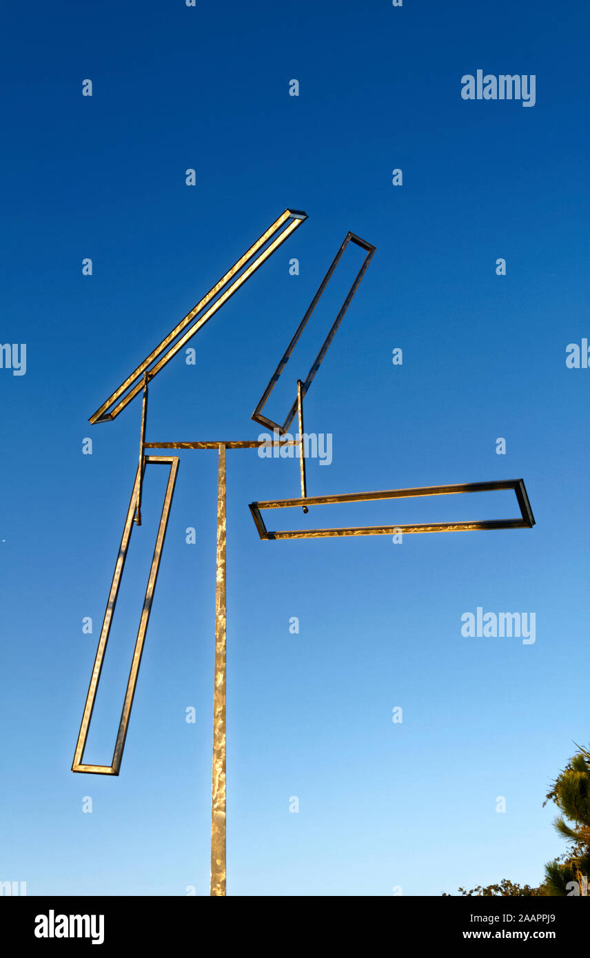 Four Open Rectangles;kinetic sculpture; George Rickey 1978; metal; art ...