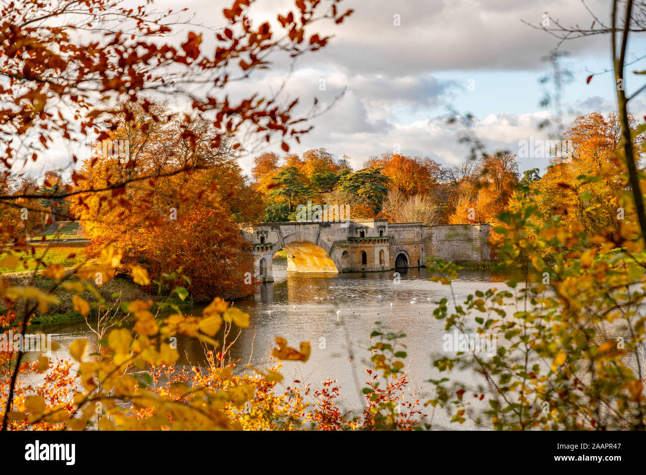 Vanbrughs grand bridge hi-res stock photography and images - Alamy