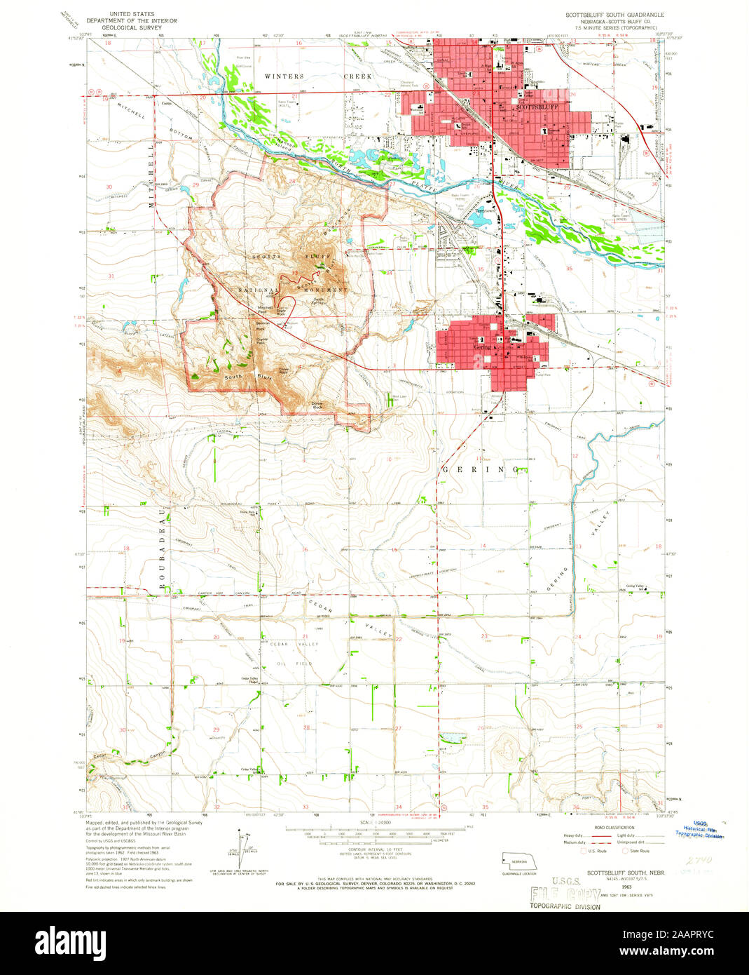 Map of scottsbluff hi-res stock photography and images - Alamy