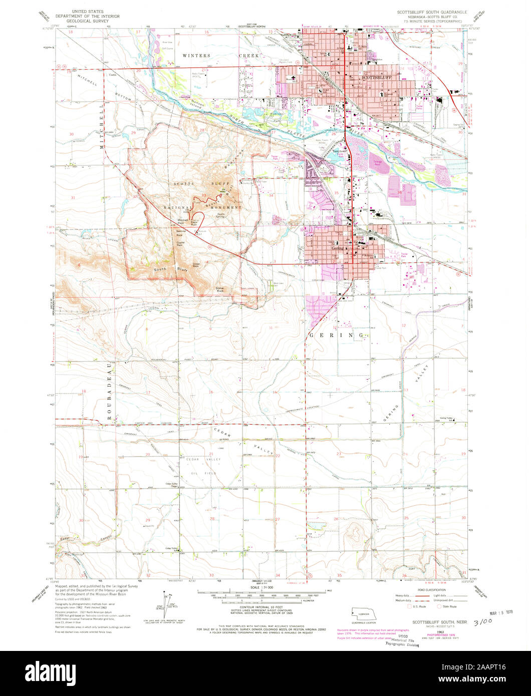 Map of scottsbluff hi-res stock photography and images - Alamy