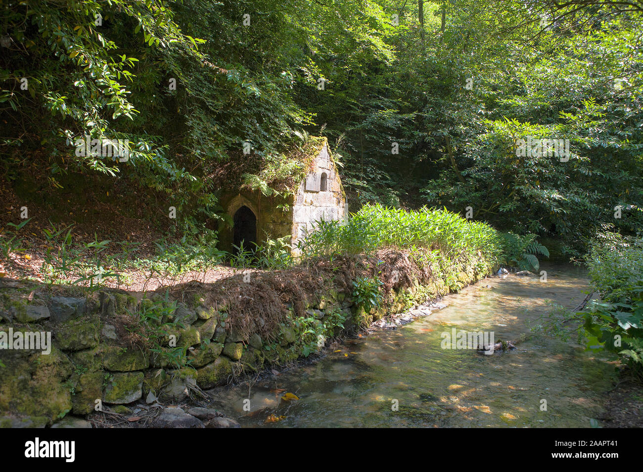 Menacuddle Well, a 15th century Holy Well hidden away in dense woodland ...