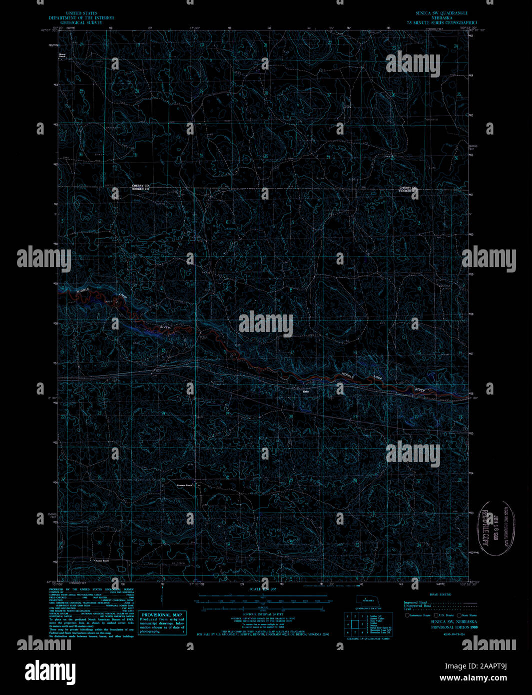 Map Of Seneca Nebraska High Resolution Stock Photography and Images - Alamy