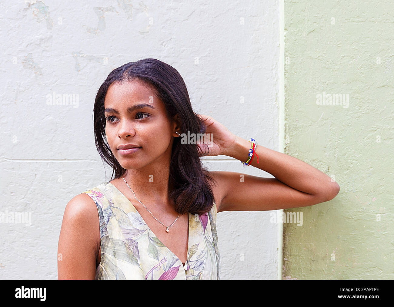Happy smiling cuban girl in street hi-res stock photography and images ...