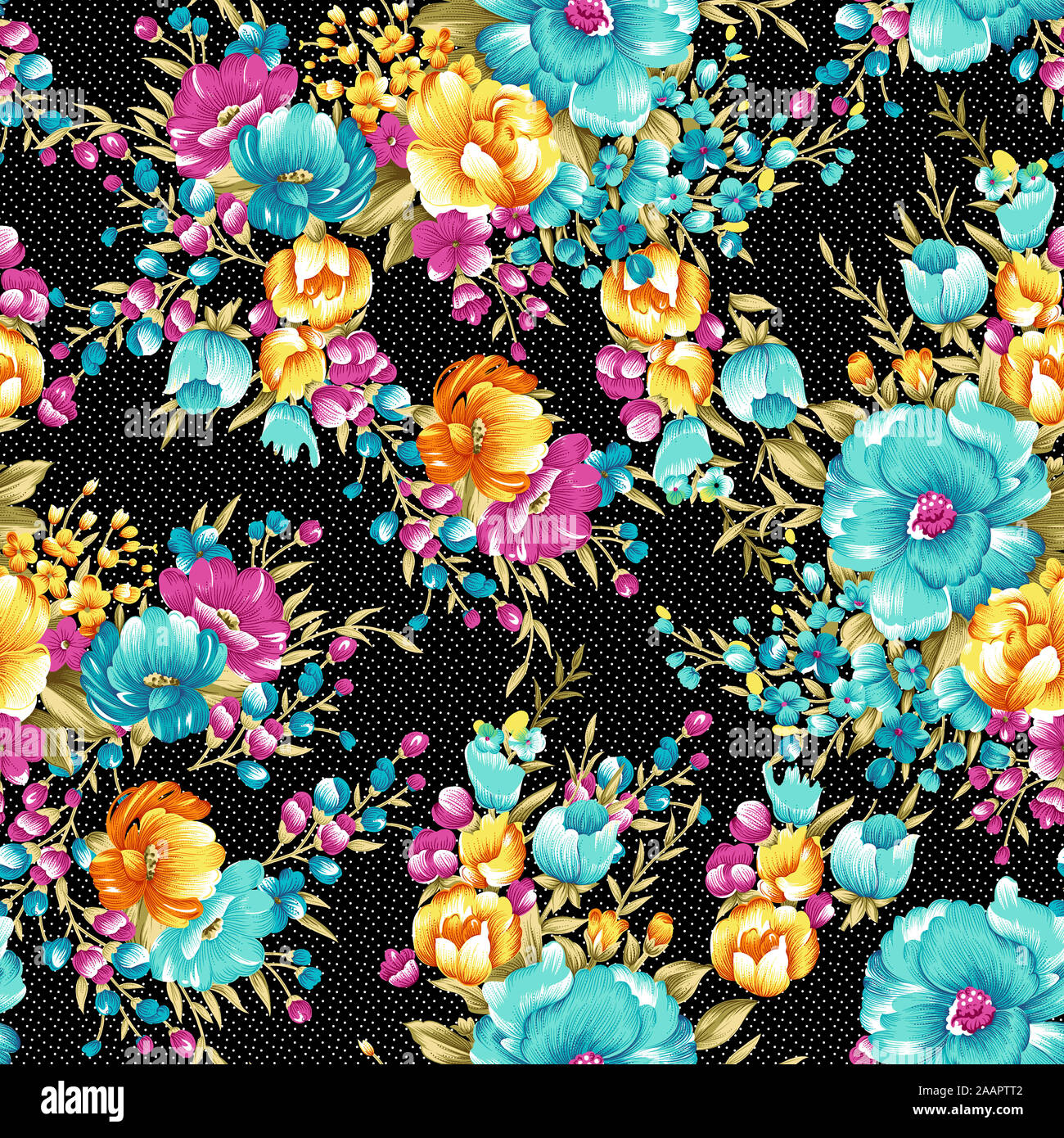 beautiful flower design with black background Stock Photo - Alamy