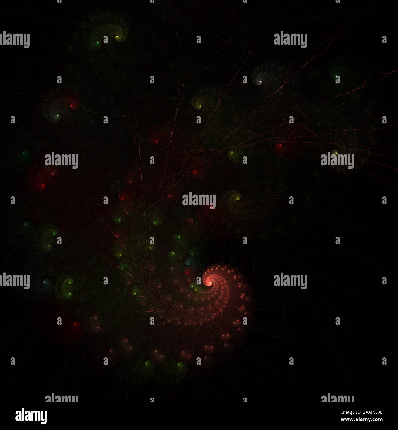 Spiral digital art. An abstract computer generated modern spiral ...