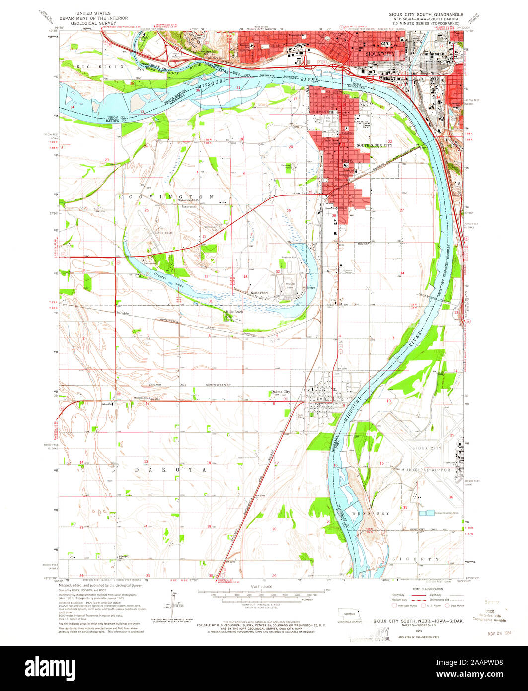 South sioux city nebraska map hi-res stock photography and images - Alamy