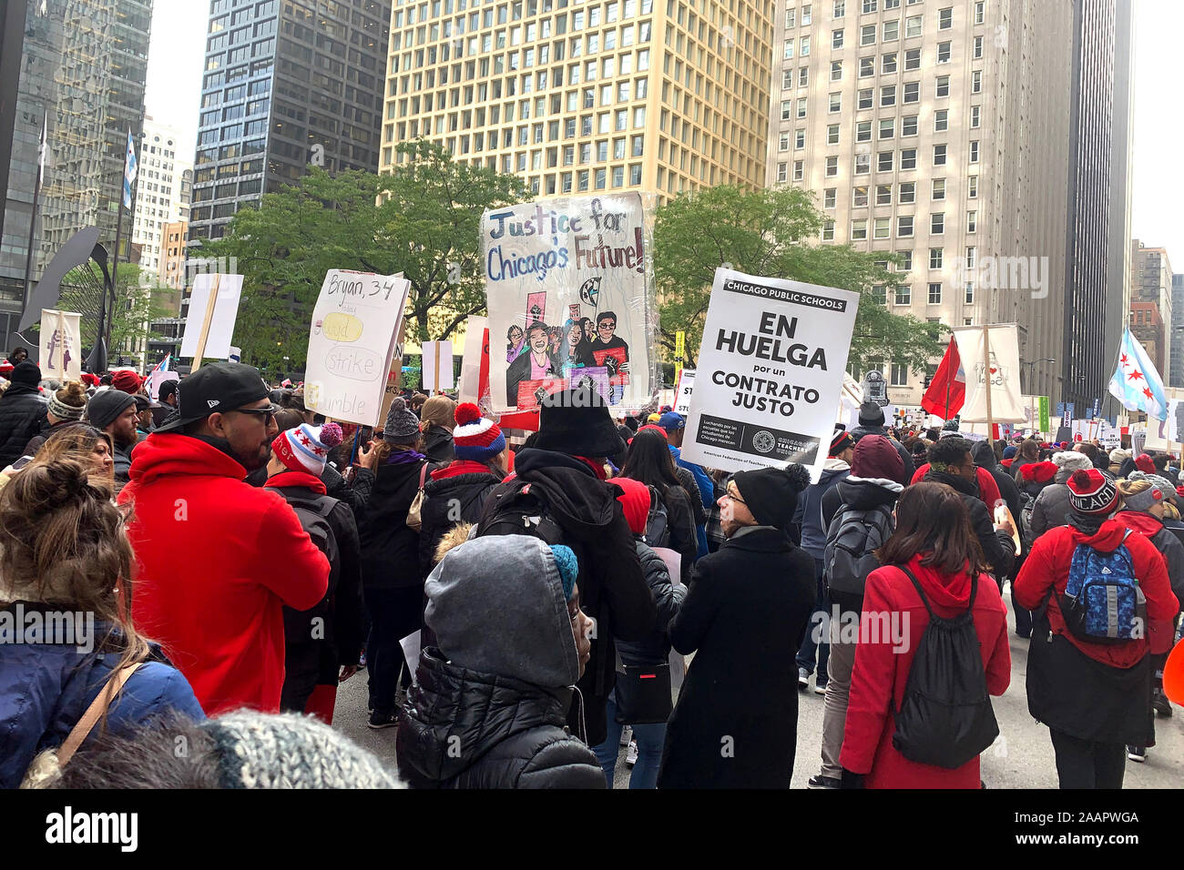 Chicago teacher strike 2019 hi-res stock photography and images - Alamy