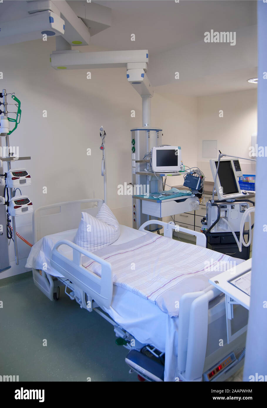 Intensive care unit and trauma care unit of a hospital's emergency ...