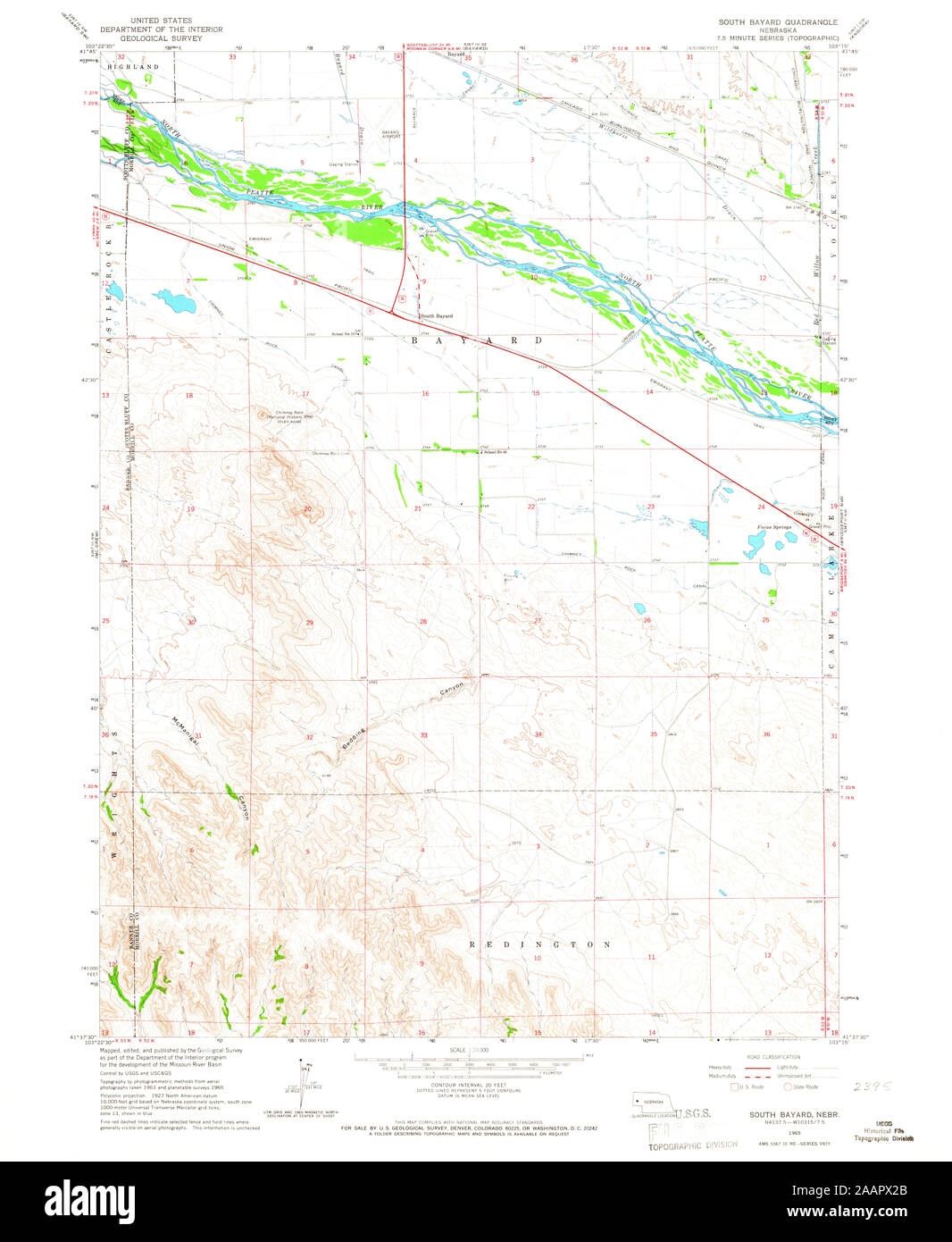 Map of bayard nebraska hi-res stock photography and images - Alamy