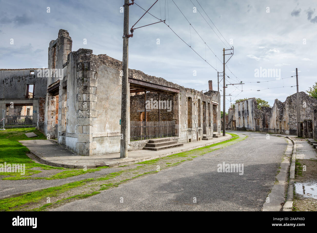The village of Oradour-sur-Glane, France, Europe, the site of a wartime ...