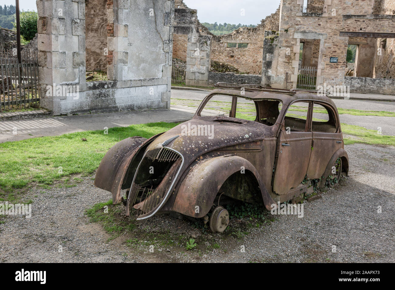 The village of Oradour-sur-Glane, France, Europe, the site of a wartime ...