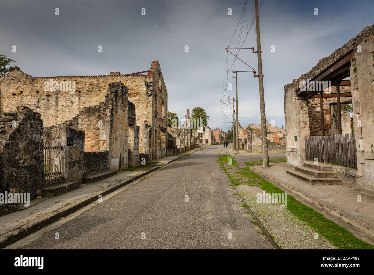 The village of Oradour-sur-Glane, France, Europe, the site of a wartime ...