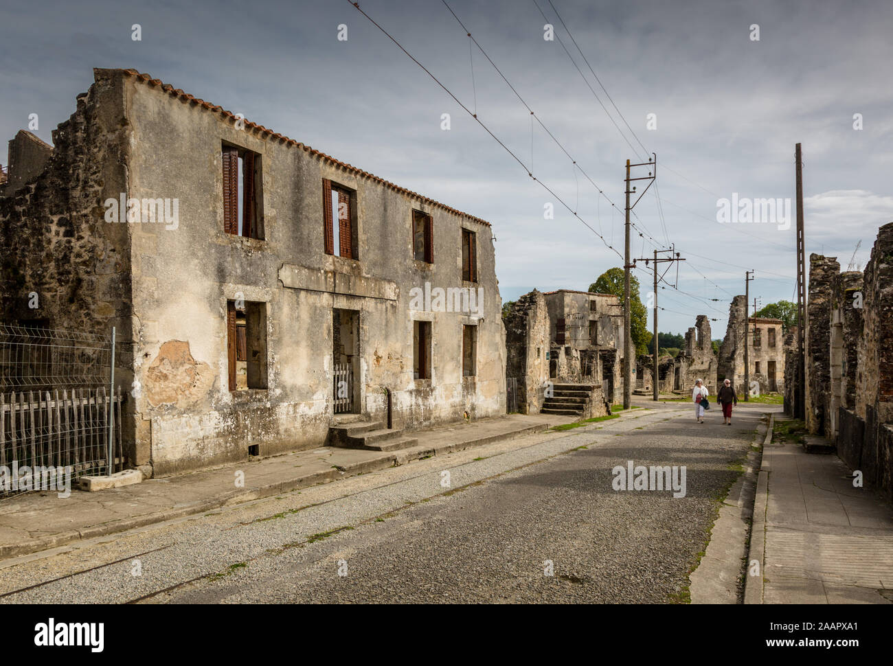 The village of Oradour-sur-Glane, France, Europe, the site of a wartime ...