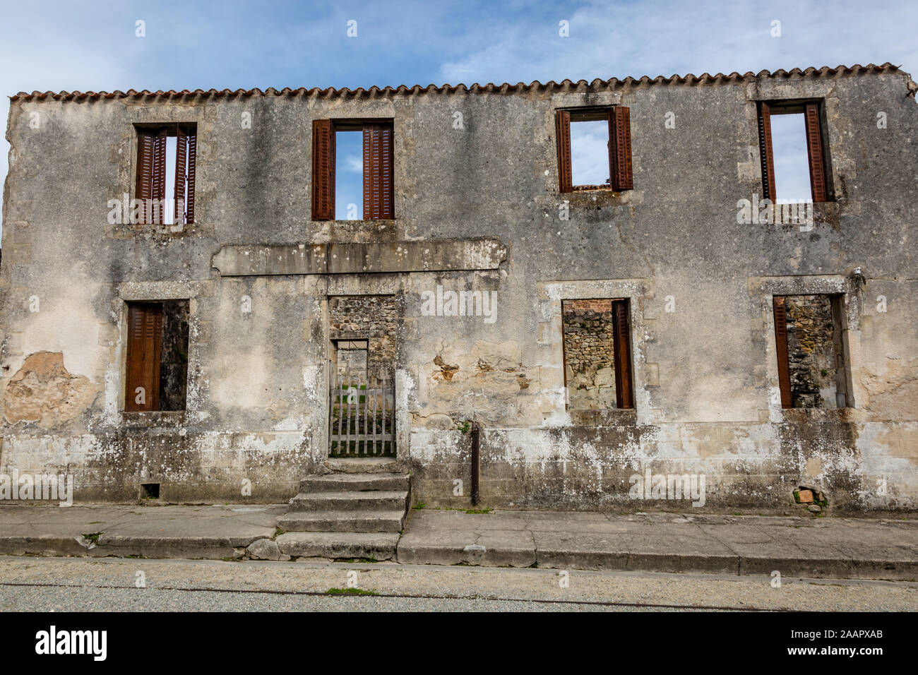 The village of Oradour-sur-Glane, France, Europe, the site of a wartime ...