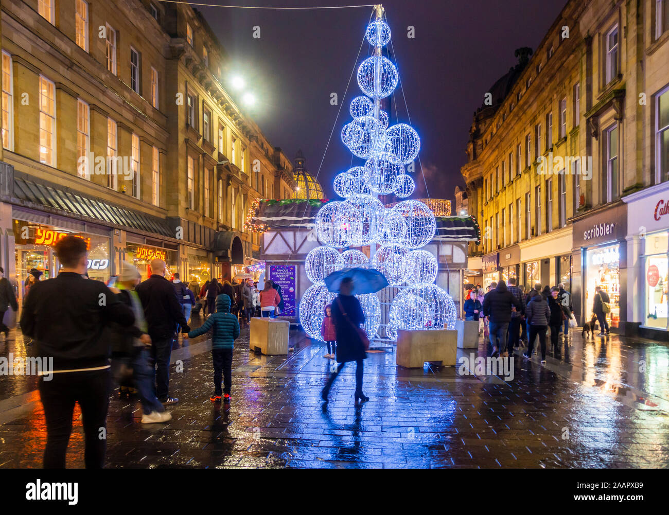 Newcastle christmas market. Newcastle upon Tyne, England. UK Stock ...