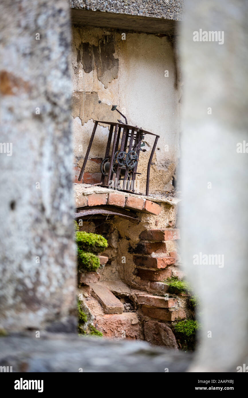 The village of Oradour-sur-Glane, France, Europe, the site of a wartime ...