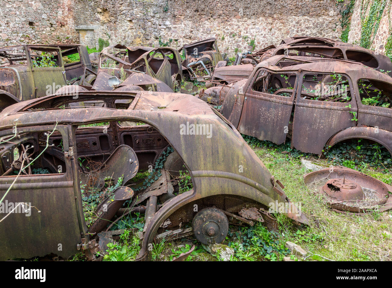 The village of Oradour-sur-Glane, France, Europe, the site of a wartime ...