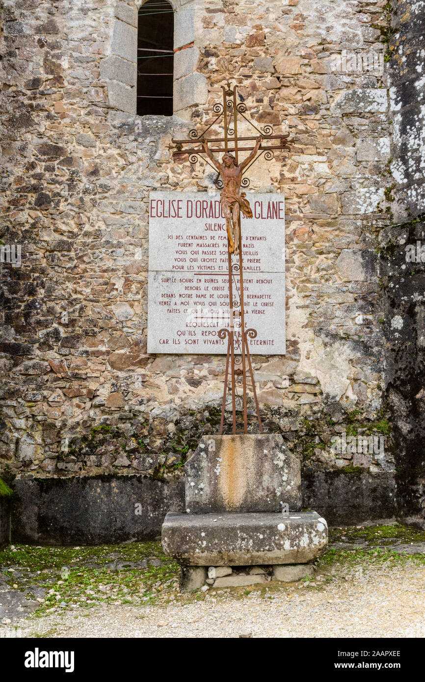 The village of Oradour-sur-Glane, France, Europe, the site of a wartime ...