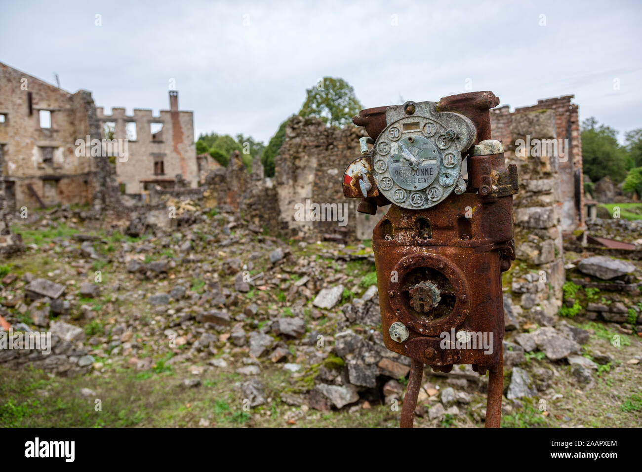 The village of Oradour-sur-Glane, France, Europe, the site of a wartime ...