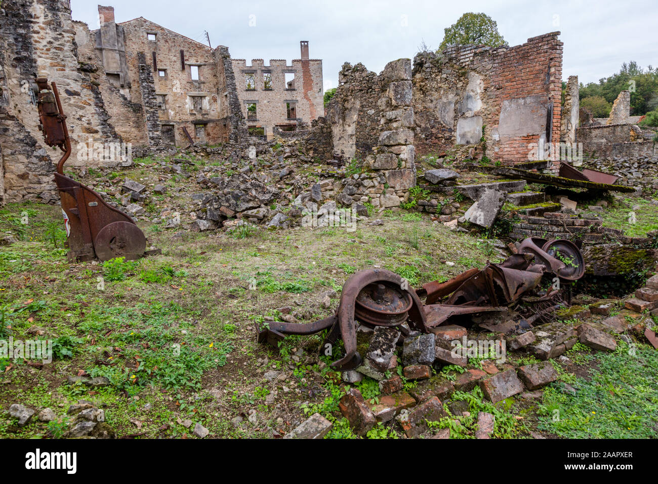 The village of Oradour-sur-Glane, France, Europe, the site of a wartime ...