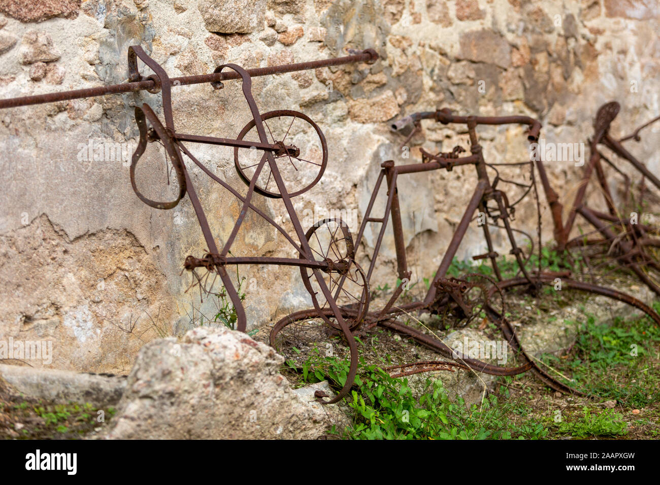 The village of Oradour-sur-Glane, France, Europe, the site of a wartime ...