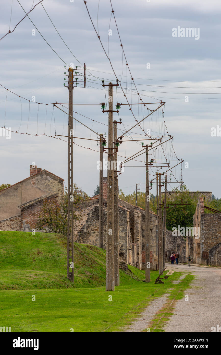 The village of Oradour-sur-Glane, France, Europe, the site of a wartime ...