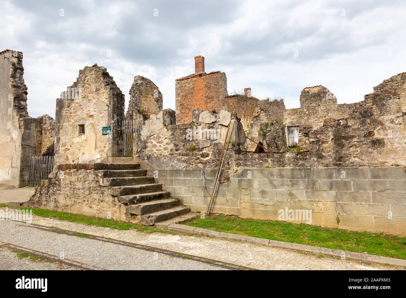 The village of Oradour-sur-Glane, France, Europe, the site of a wartime ...